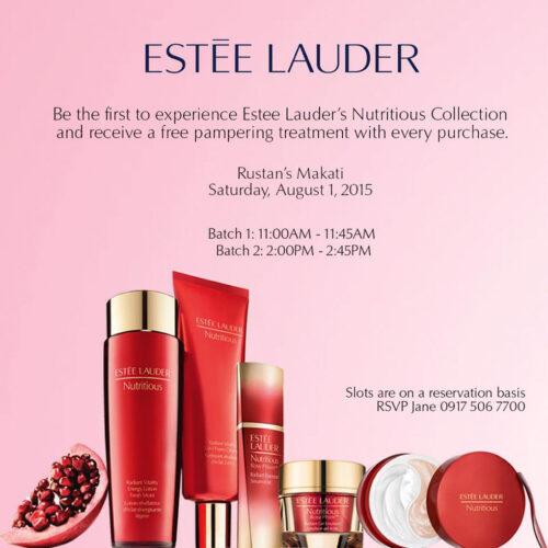 Estee Lauder Nutritious Collection - Rustan's The Beauty Source